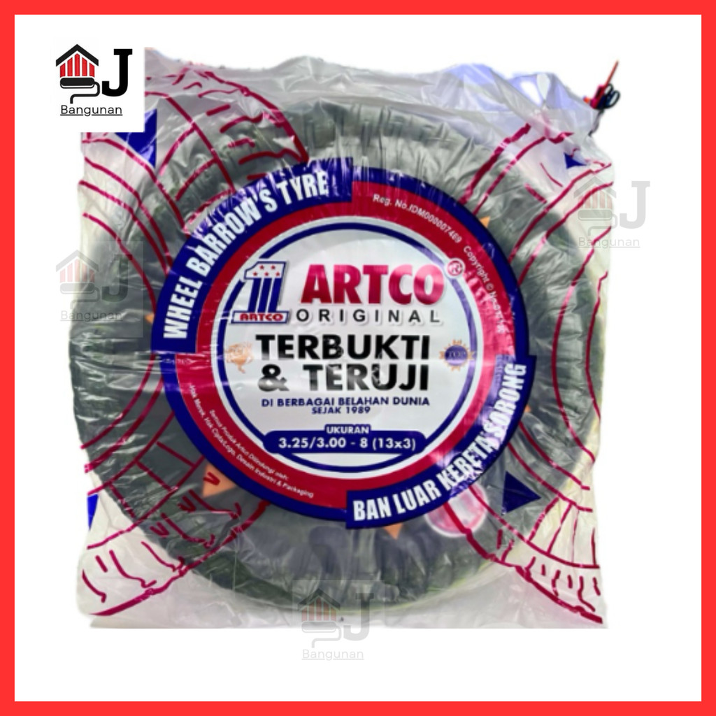 Jual Ban Luar Gerobak ARTCO / Grobak Pasir Kereta Sorong ARTCO 13 x 3 ...