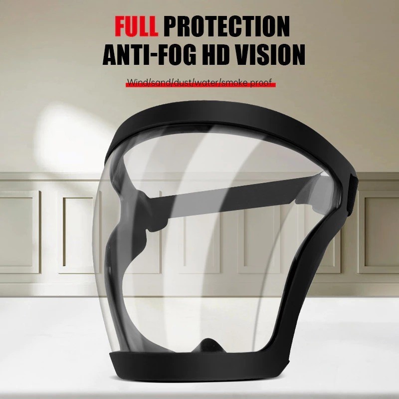 Jual Face Shield Anti-Fog Face Shield Akrilik Transparent Safety Mask full pelindung wajah Face ...