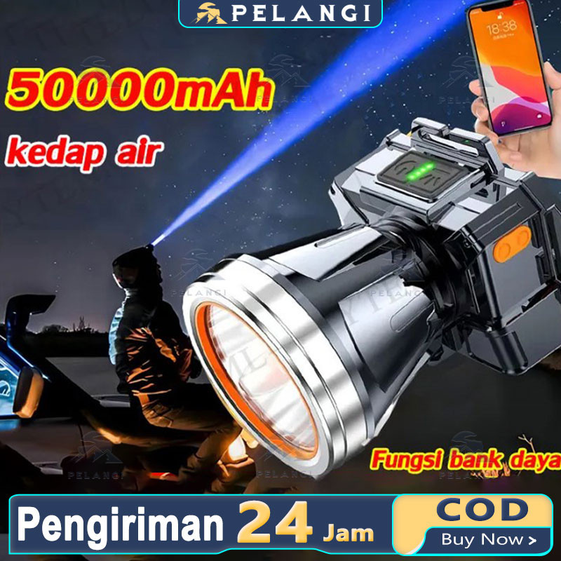 Jual Lampu depan LED senter yang dipasang di kepala sensor gerak senter berkemah ultra-terang ...