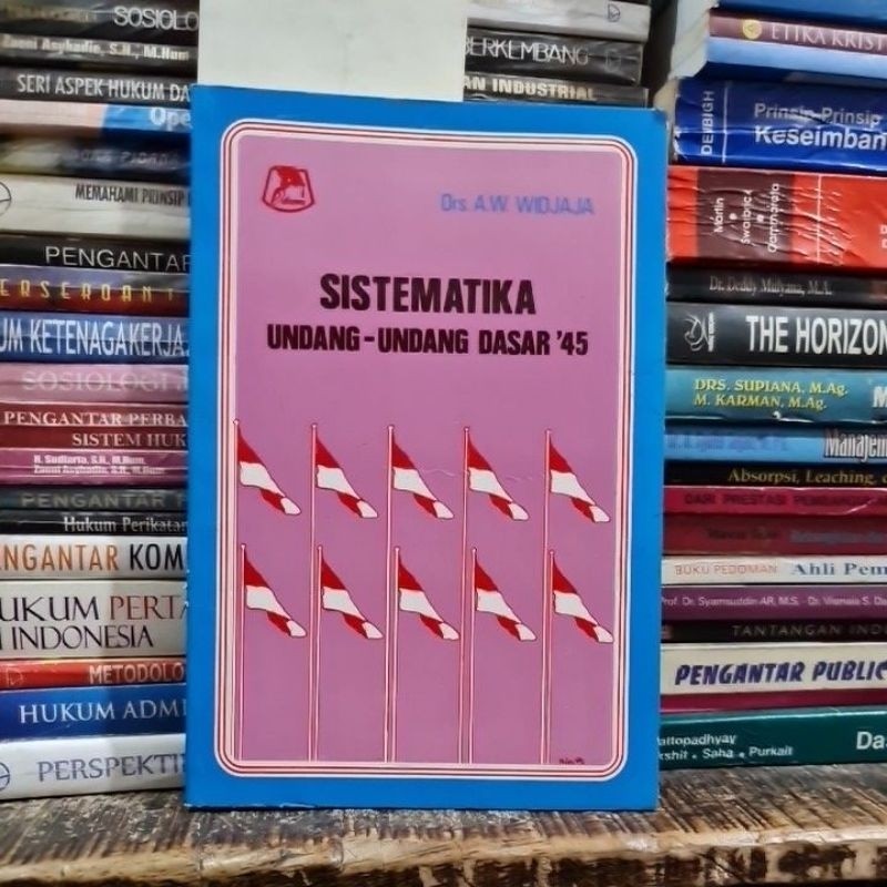 Jual Sistematika undang undang dasar 45 by Drs A W Widjaja | Shopee ...