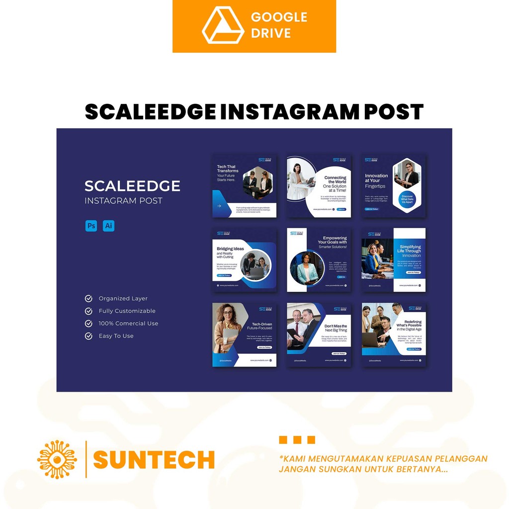 Jual SCALEEDGE INSTAGRAM POST | PHOTOSHOP | ILLUSTRATOR | Shopee Indonesia