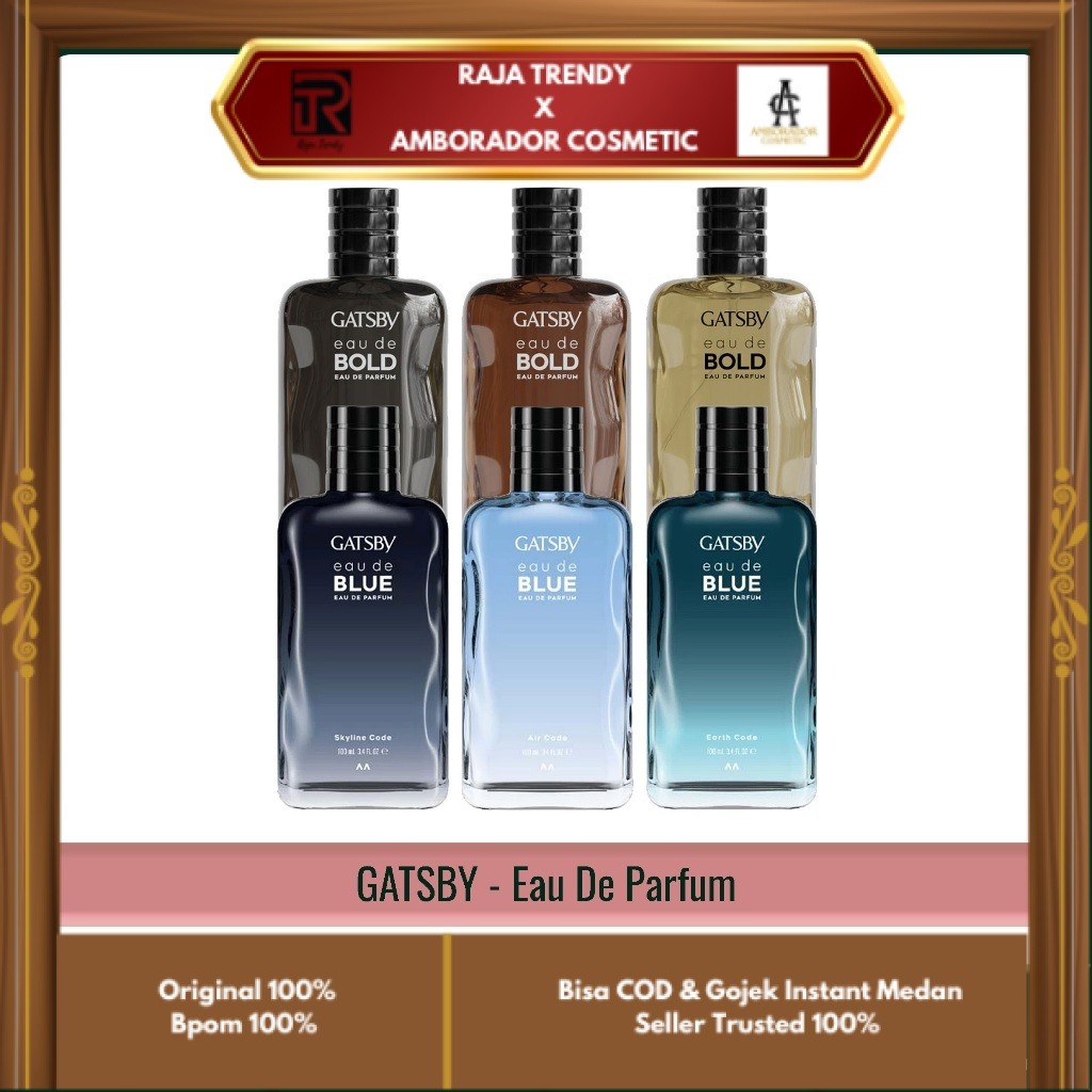 Jual GATSBY - EAU DE PARFUM BOLD | BLUE SERIES ( 100 ml ) - Perfume ...