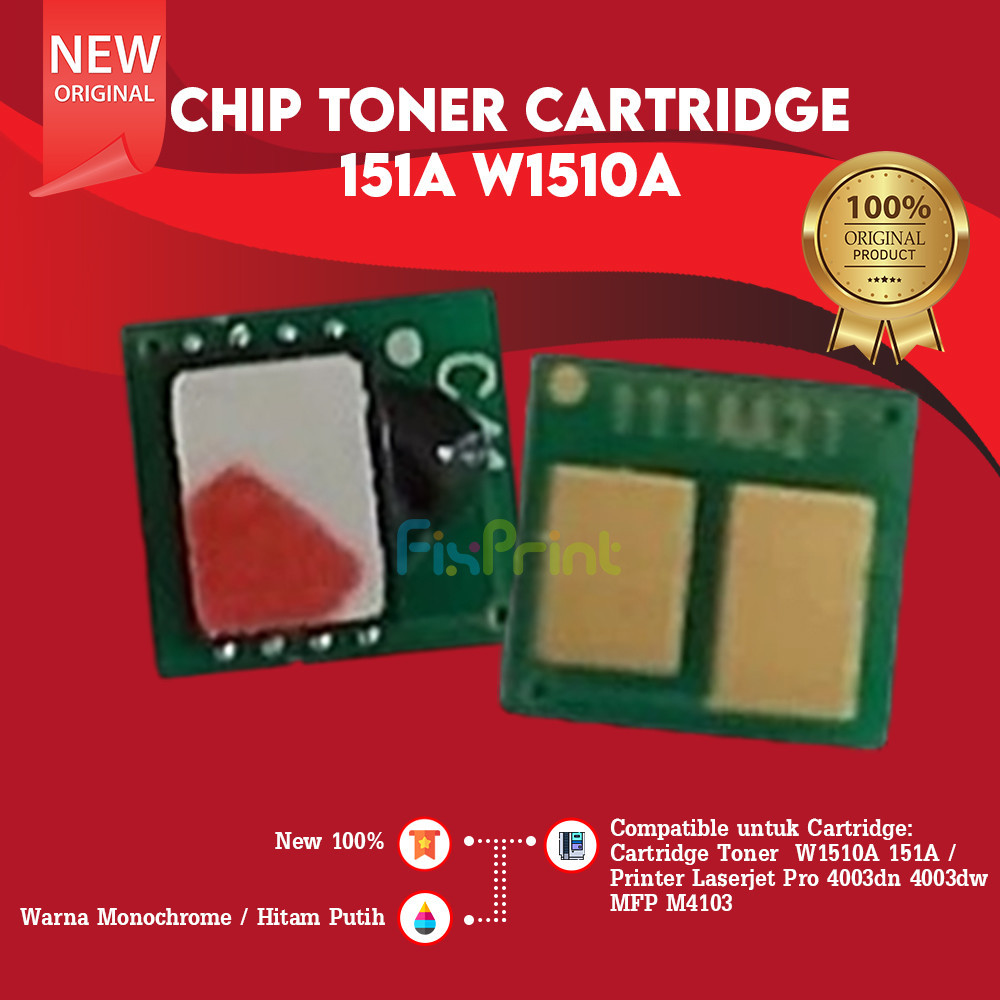 Jual Chip Toner Cartridge 151A W-1510A W1510A Printer MFP 4103fdn ...