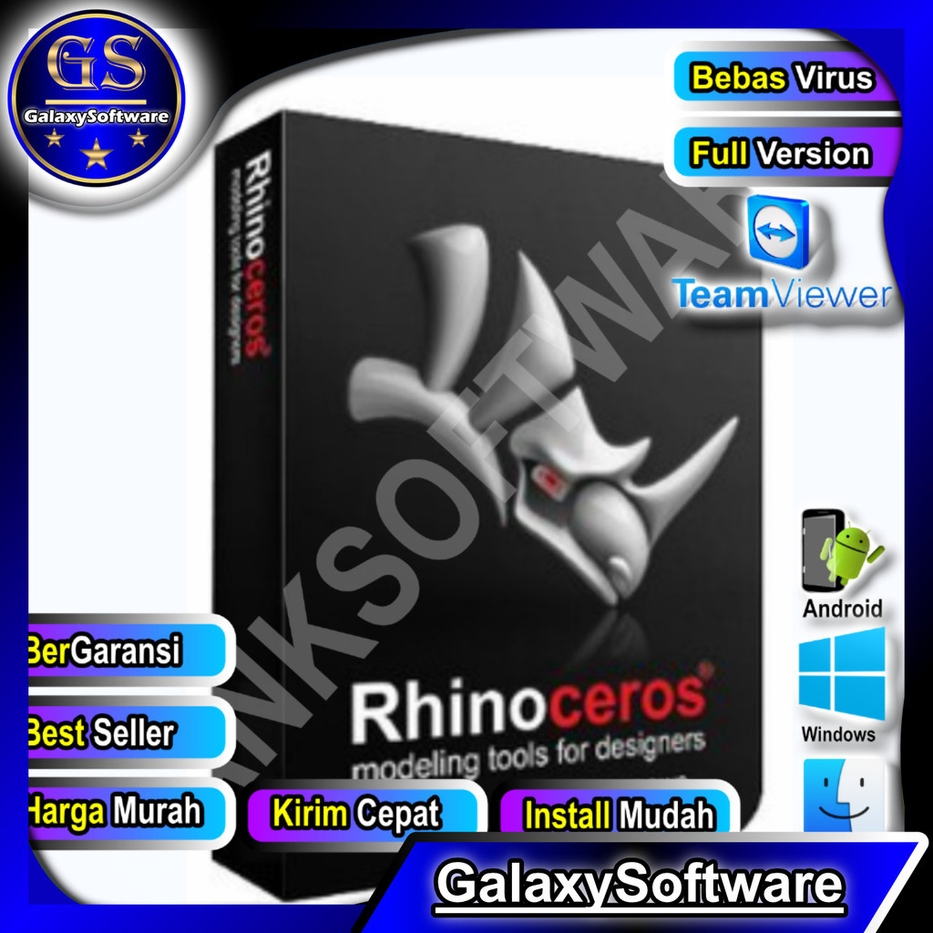 Jual Rhinoceros v8.16 2025 Windows | Mac Os [Full Version] 3D CAD & Simulation - GalaxySoftware ...