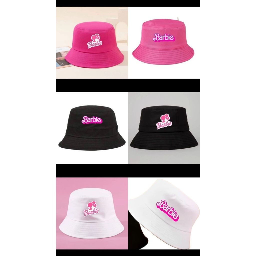 Jual Topi MOTIF barbie / Topi bucket anak barbie / BUCKET KOMBINASI ...