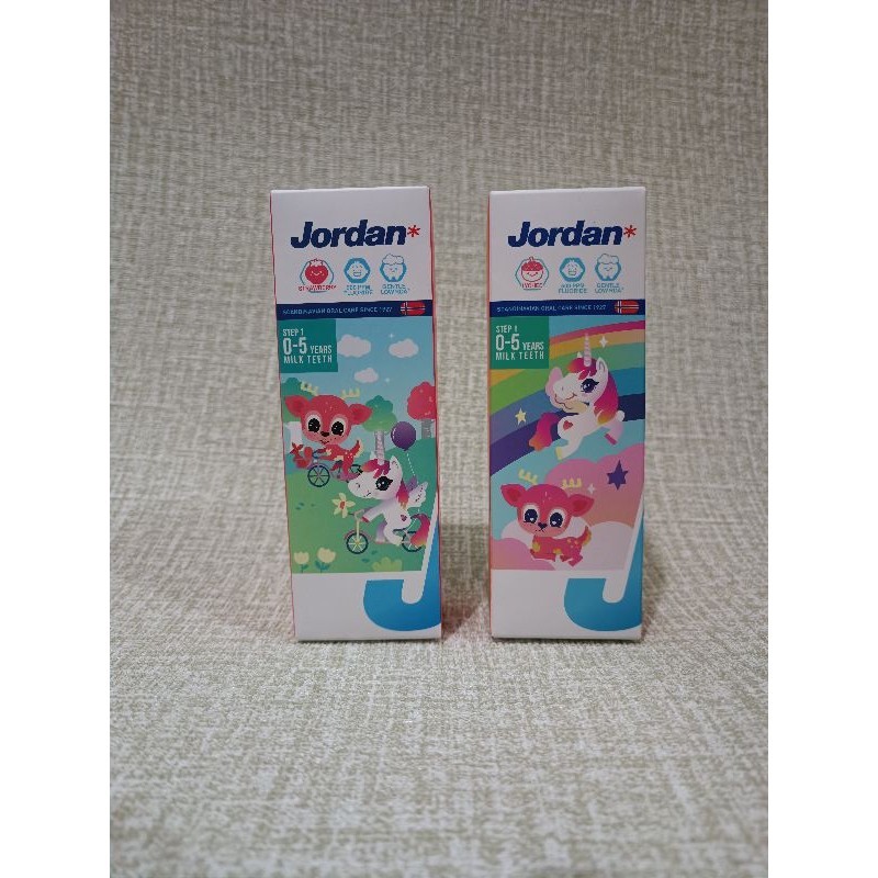 Jual JORDAN KIDS TOOTHPASTE STEP 1 STEP 2 - PASTA GIGI ANAK | Shopee ...