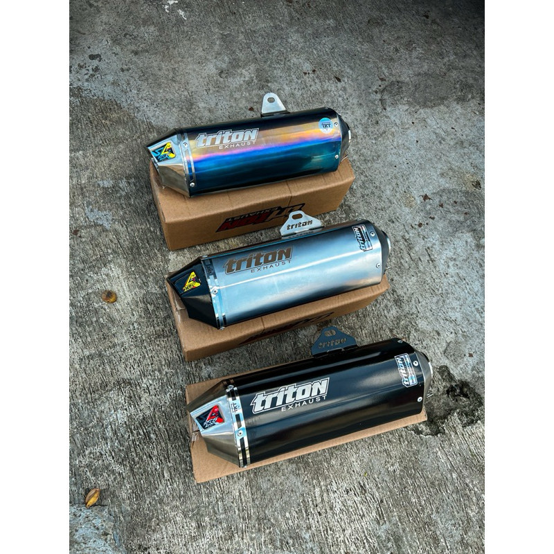 Jual Silincer Knalpot 150cc - 250cc, Triton Exhaust Original type XR 5 ...