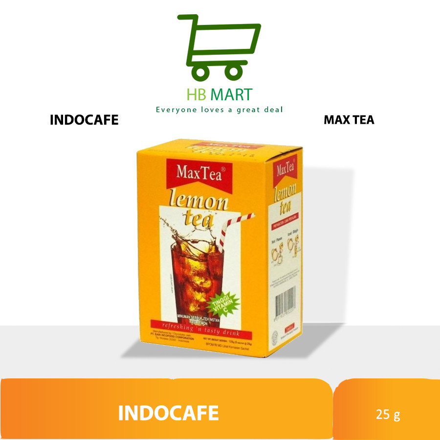 Jual MINUMAN BUBUK MAX TEA LEMON TEA 5 SACHET X 25GR | Shopee Indonesia