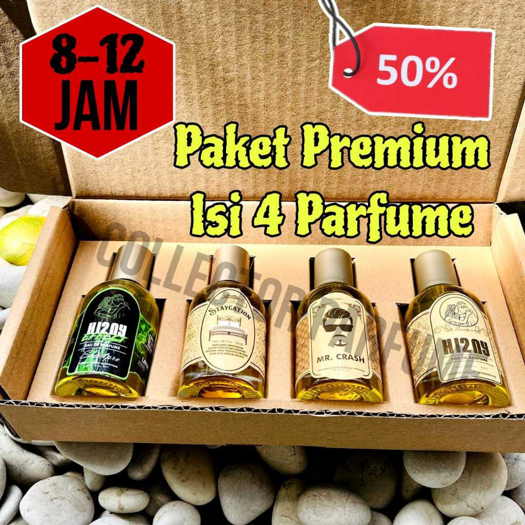 Jual BELI 1 DAPAT 4 Parfum Hrny Crush Staycation Parfume 30ml Best ...