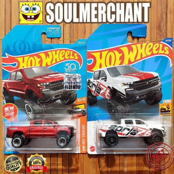 Jual HOTWHEELS 19 CHEVY SILVERADO TRAIL BOSS LT 2018 MERAH 2019 HIJAU ...