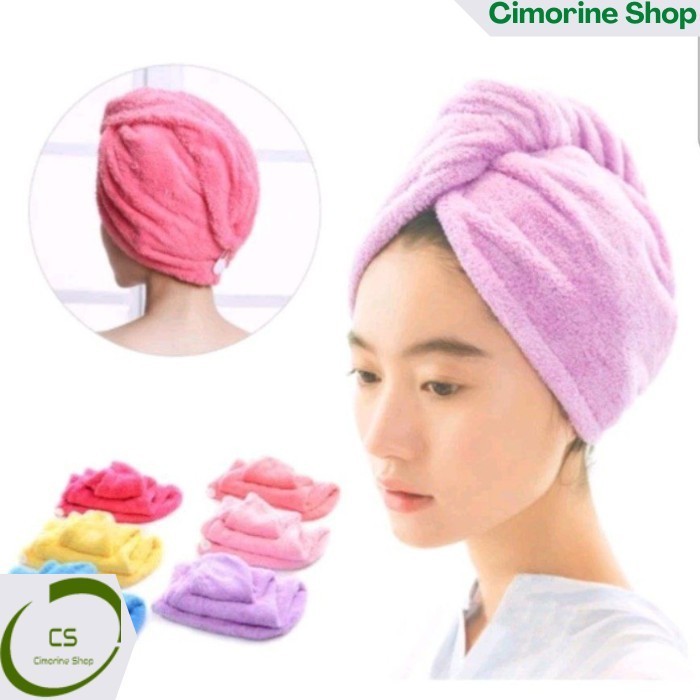 Jual TOALA HAIR / HANDUK RAMBUT BAHAN MICROFIBER 2B | Shopee Indonesia