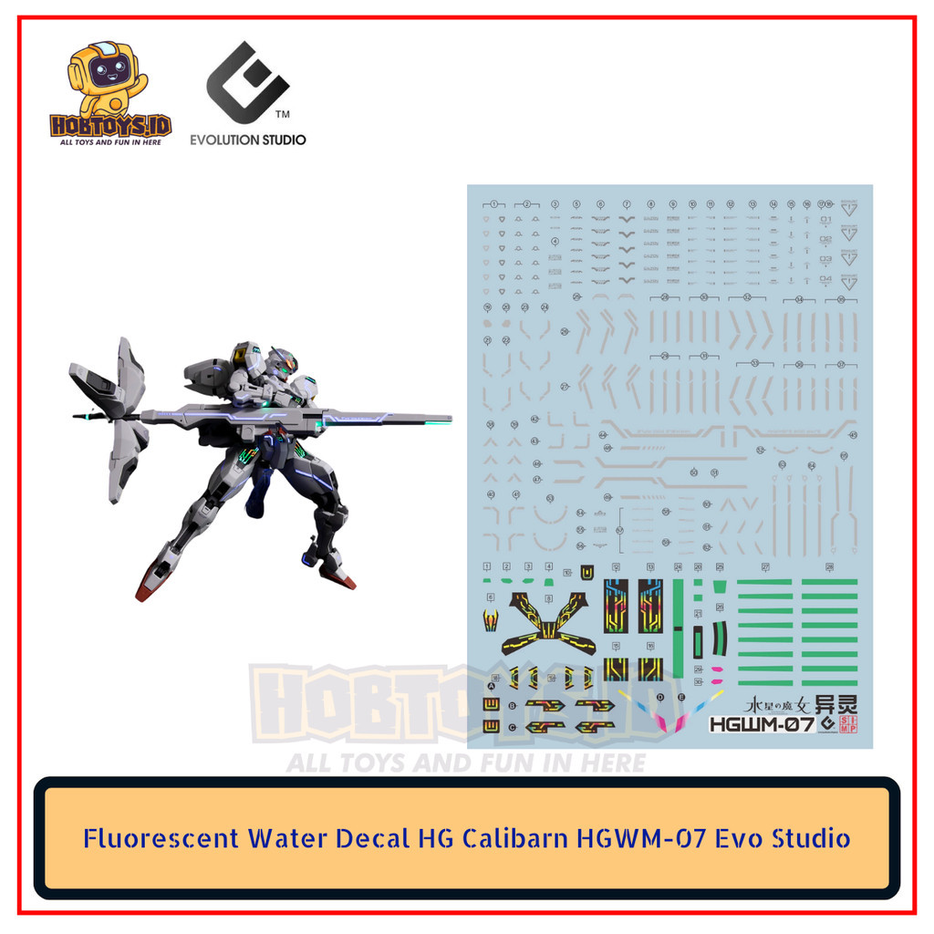 Jual Fluorescent Water Decal HG Calibarn HGWM-07 Evo Studio | Shopee ...