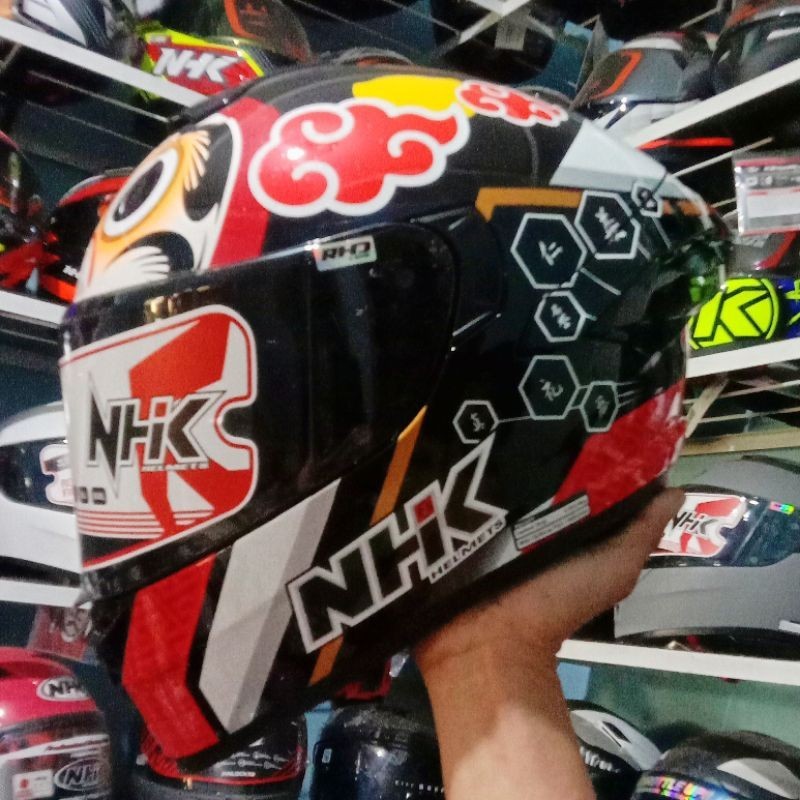 Jual HELM NHK MARK 1 GP EDITION MIHAIL #2 SINGLE VISOR FULL FACE ...