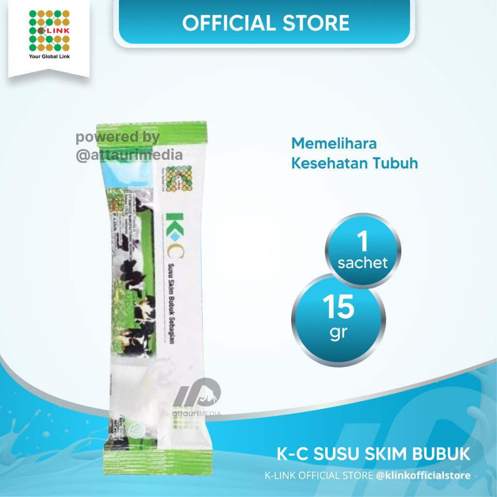 Jual K-C Susu Skim Bubuk (1 Sachet) Susu Skim K-Link Original Skim Milk ...