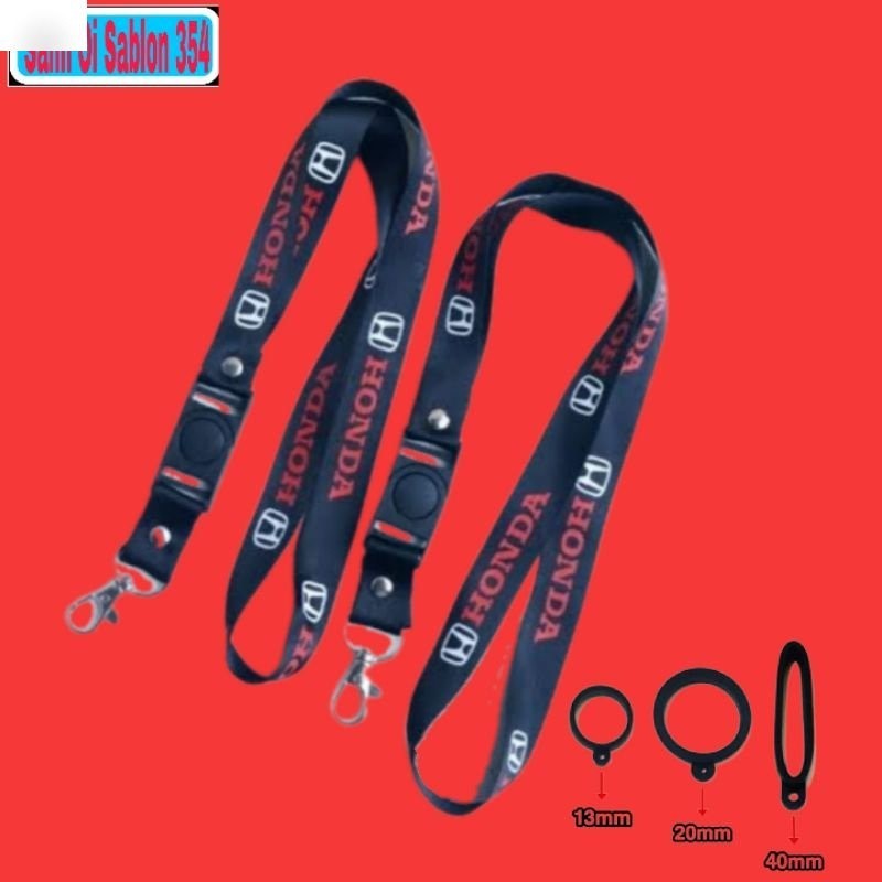 Jual LANYARD HONDA GANTUNGAN KUNCI HONDA/GANTUNGAN ID CARD/GANTUNGAN ...