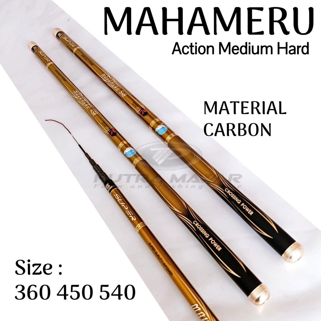 Jual Orca Mahameru 360 450 540 Joran Tegek Ruas Panjang Bahan Carbon ...