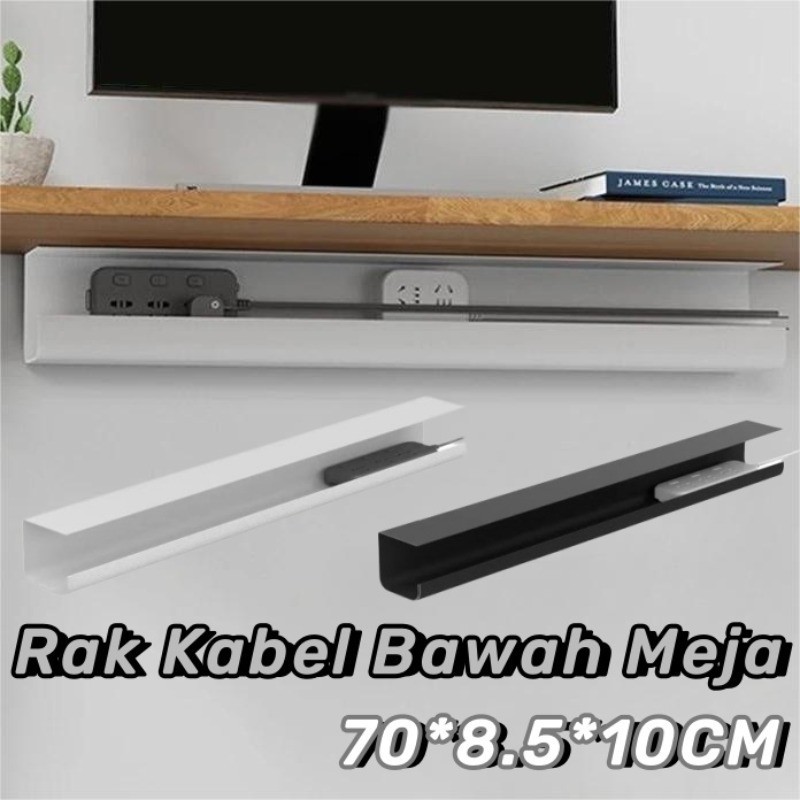 Jual Rak Kabel Bawah Meja Slot Penyimpanan Bawah Meja Kabel Duct Desk ...
