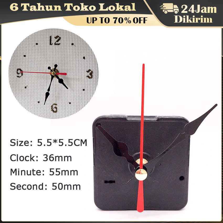 Jual Mesin Jam Dinding Standard Movement / Movement Wall Clock Mesin ...