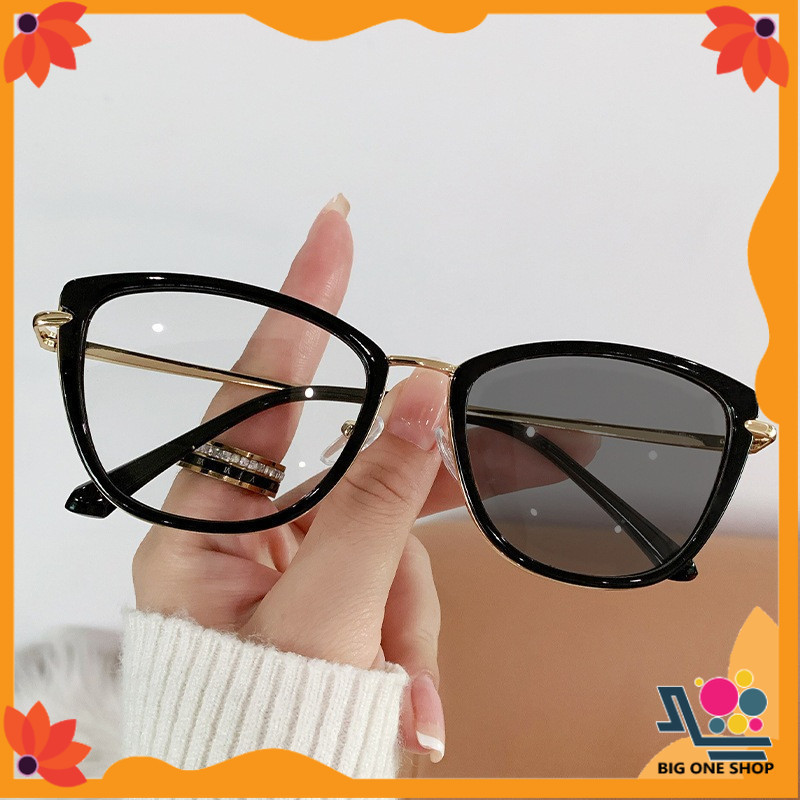 Jual Kacamata Wanita lensa photocromic 2 in 1 & Biasa Model Cat Eye | Shopee Indonesia