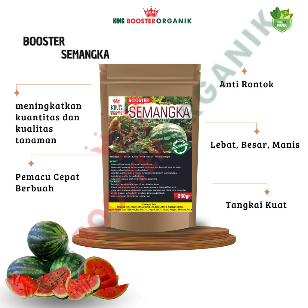 Jual Pupuk Organik Pelebat Booster Semangka Perangsang Buah Semangka, Pupuk Pelebat Buah ...