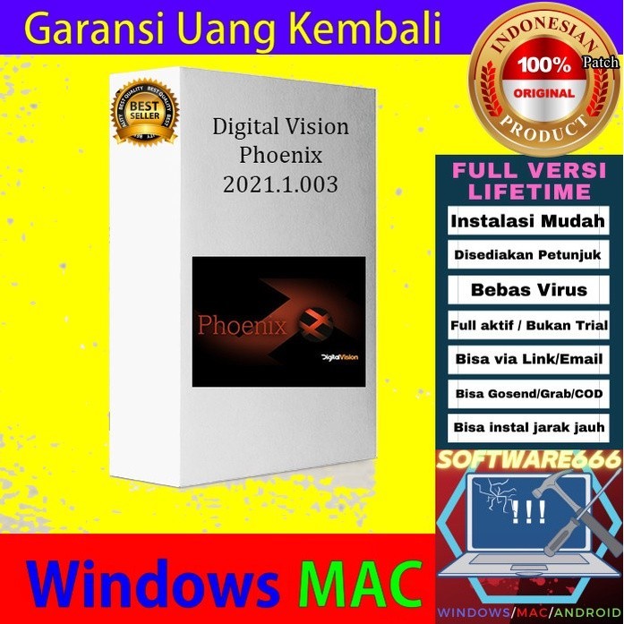 Jual Software Restorasi Foto: Digital Vision Phoenix 2021 [WIN ...
