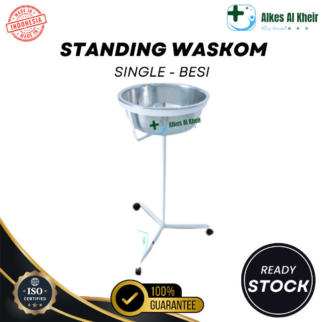 Jual STANDING WASKOM SINGLE BESI DAN STAINLESS || TROLLEY WASKOM ...
