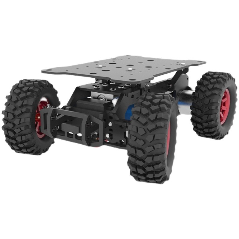Jual RC Ackerman Chassis with Motor Robot Car Supporting ROS System and ...
