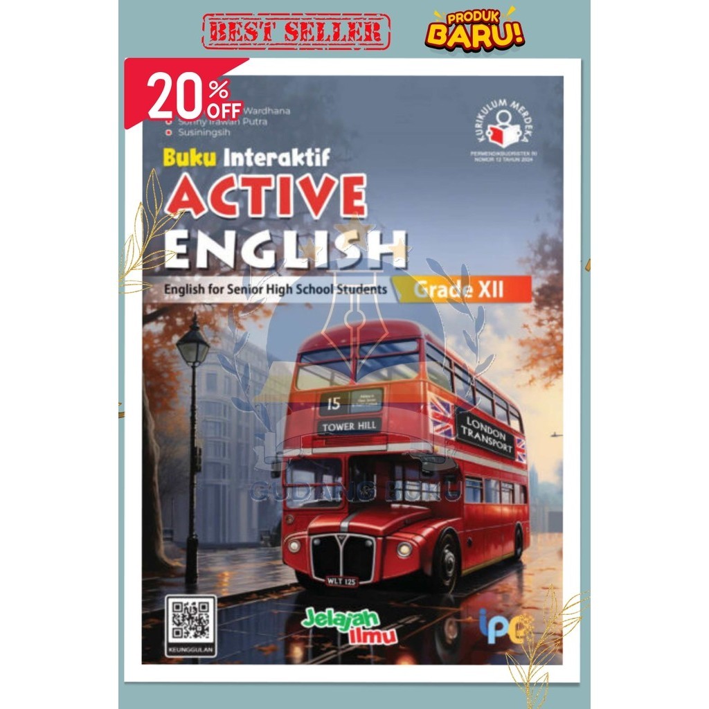 Jual Buku Paket Interaktif Bahasa Inggris Kelas 12/XII SMA/MA Kurikulum Merdeka Intan pariwara ...