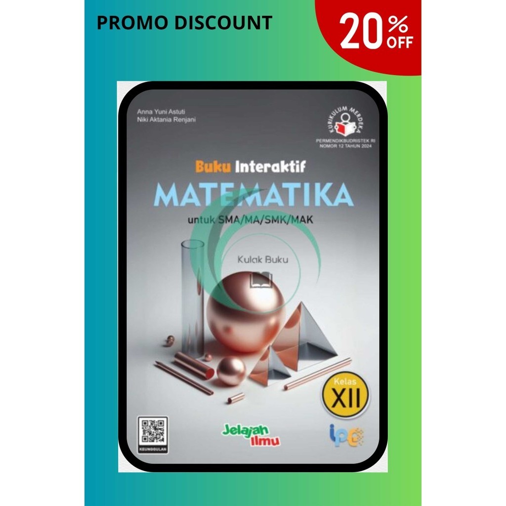Jual Buku Paket Interaktif Matematika Wajib Kelas 12/XII SMA/MA Kurikulum Merdeka Intan pariwara ...