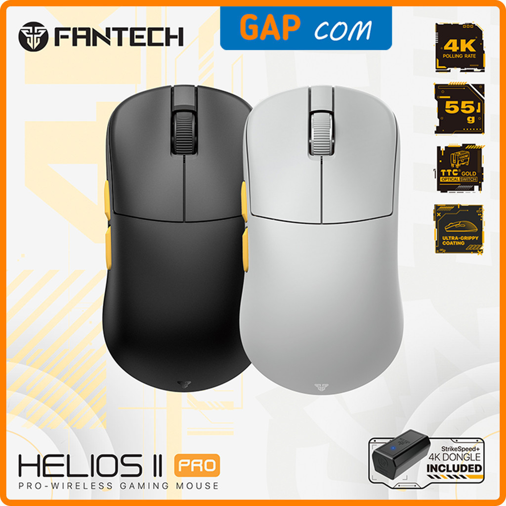 Jual Mouse Gaming Wireless Fantech XD3v3 Helios II Pro 4K 650IPS 3-Mode ...