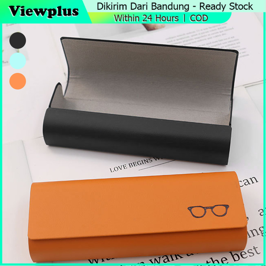 Jual Box/Tempat Kacamata Hard Case Bahan PU Warna Polos Handmade ...