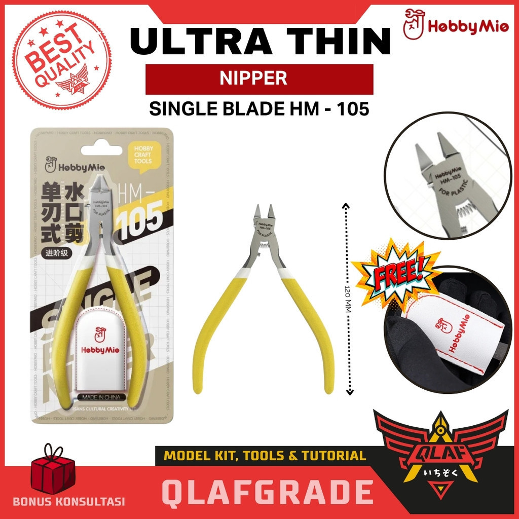 Jual Single Blade Nipper ULTRA THIN HM-105 Hobby mio - tang potong gundam tamiya alt DSPIAE ...