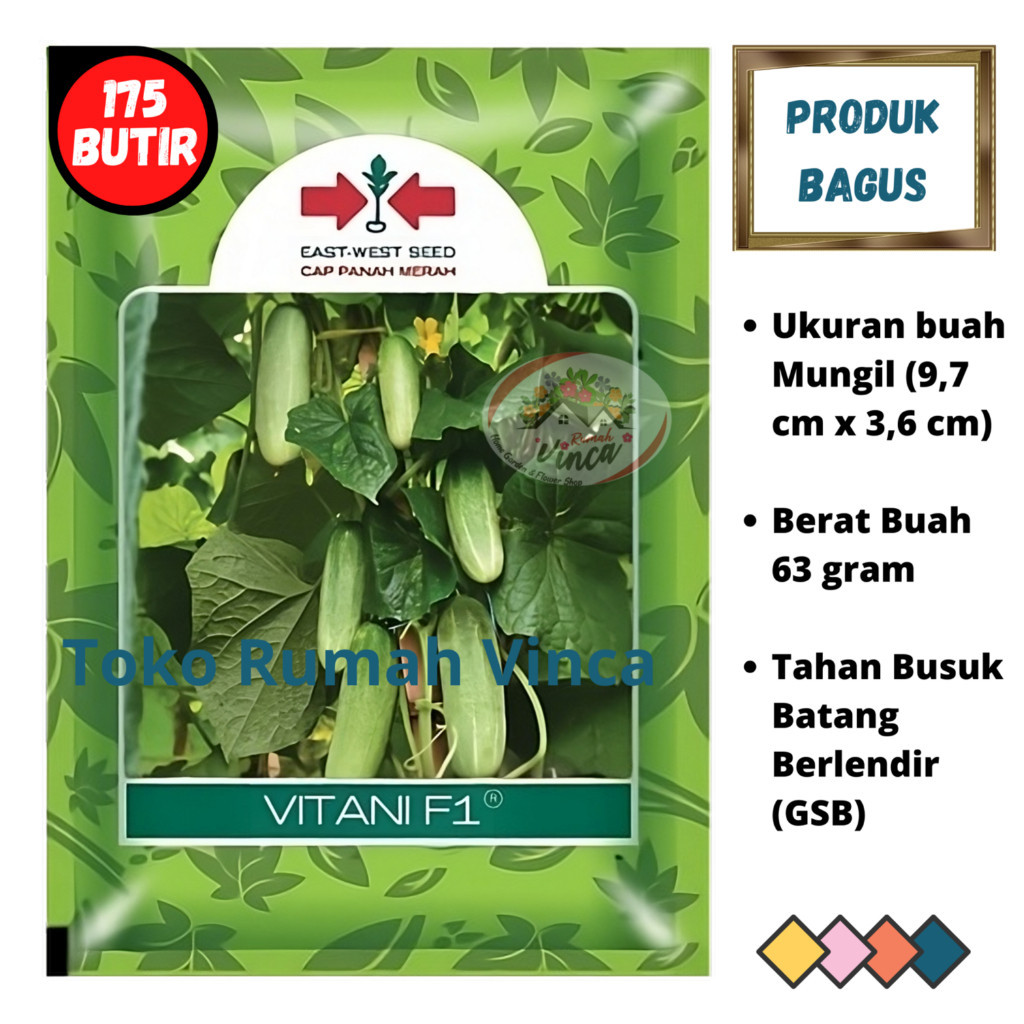 Jual Benih Bibit Timun Baby Lalap VITANI F1 175 Butir dari Cap Panah ...