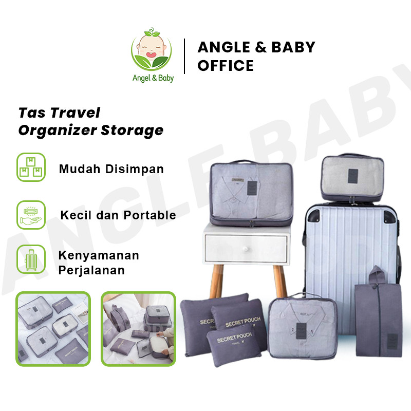 Jual [Angel＆Baby] Tas Travel Organizer Storage Bag Luggage Bag Tas ...