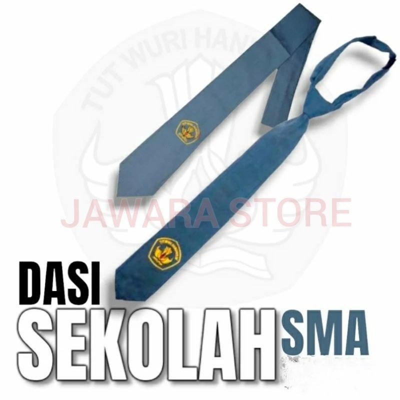 Jual Dasi SMA SMK Sekolah Anak Instan Polos Bordir | Shopee Indonesia