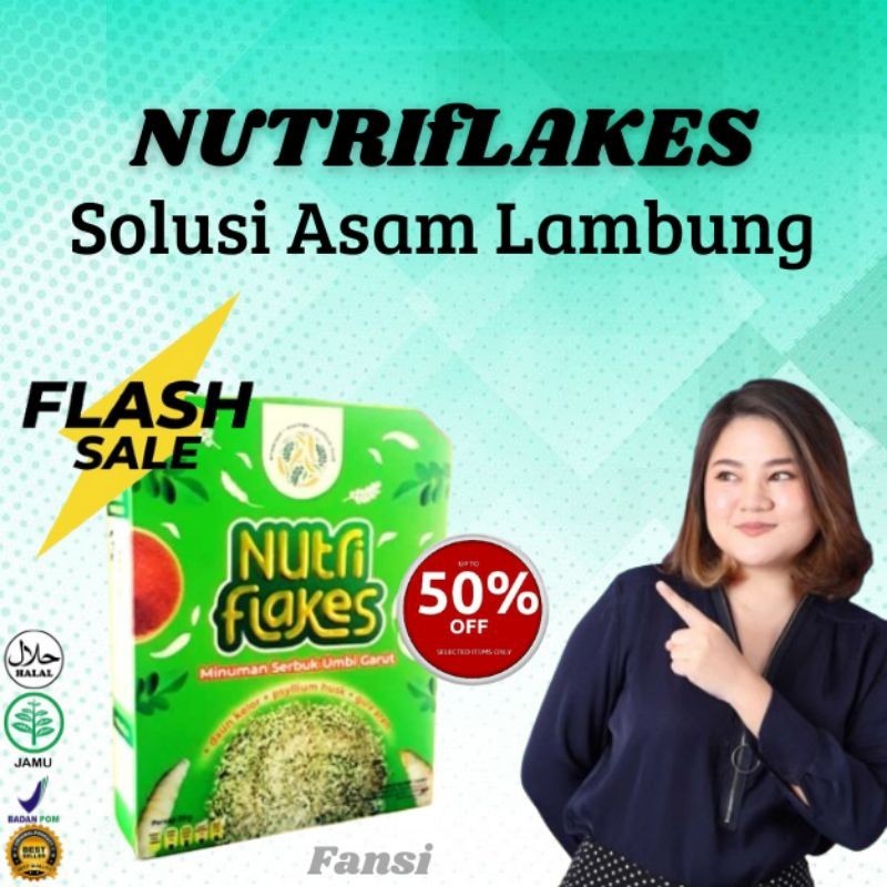 Jual Nutriflakes Sereal Sehat Atasi Asam Lambung Umbi Garut