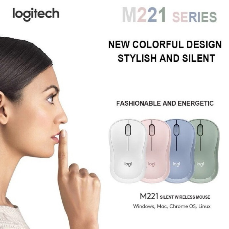 Jual Logitech M221 Mouse Wireless Silent Click | Shopee Indonesia