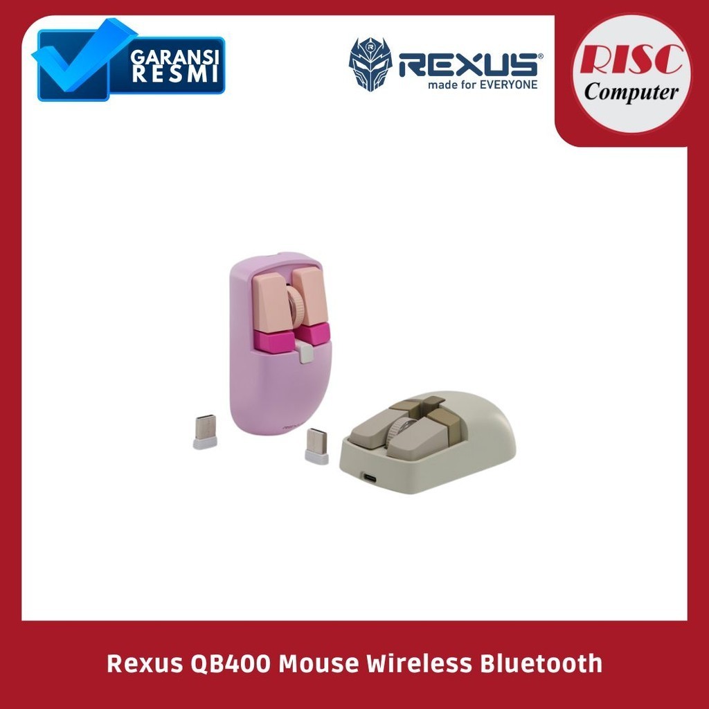 Jual Rexus QB400 Mouse Office Wireless Bluetooth | Shopee Indonesia