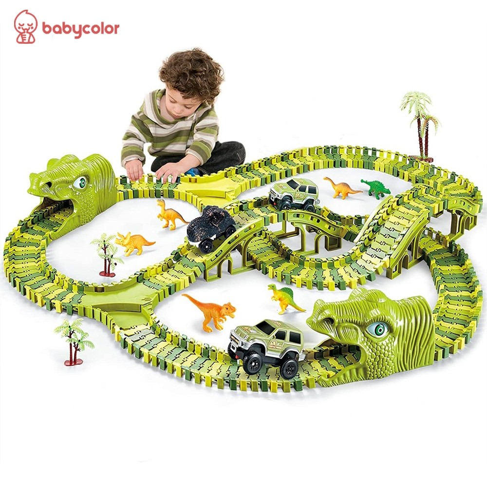 Jual cx43wr BABYCOLOR Dinosaurus Rel Mobil Mainan DIY Mobil Mainan ...