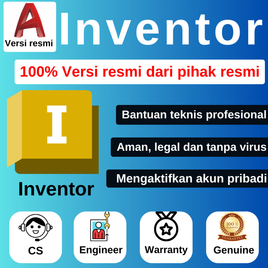 Jual Inventor Professional Win 2025 - 2024 - 2023 - 2022 Inventor Pro ...