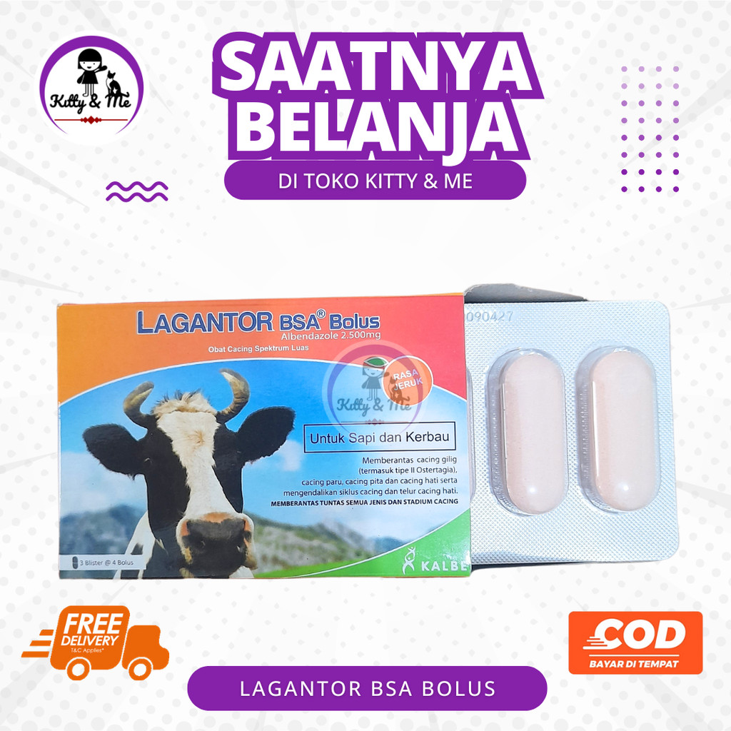 Jual LAGANTOR BSA BOLUS - Obat Cacing Sapi Paling Ampuh Rasa Jeruk ...