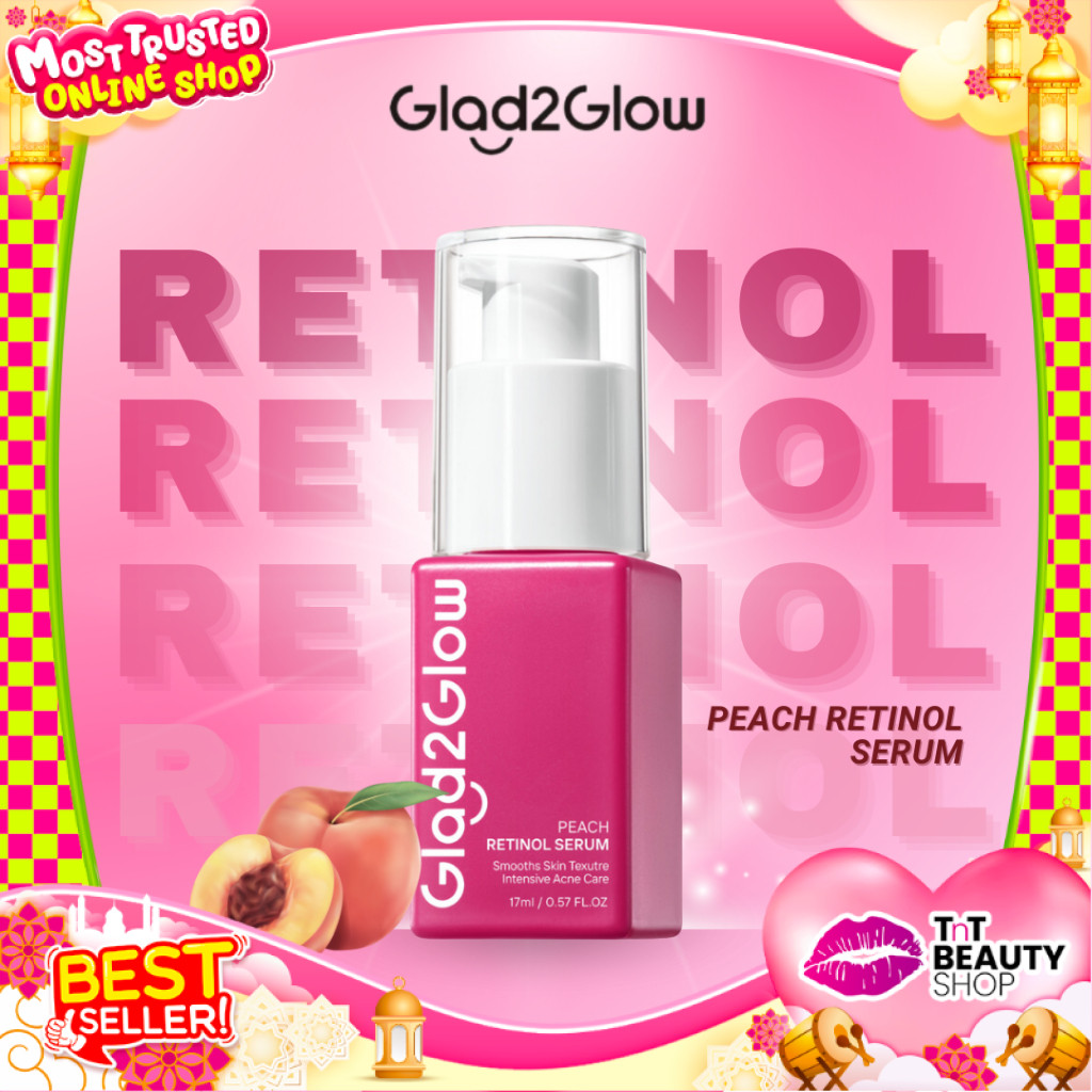 Jual Glad2Glow Peach Retinol Serum 17 ml skin barrier Retinoid Glad 2 ...