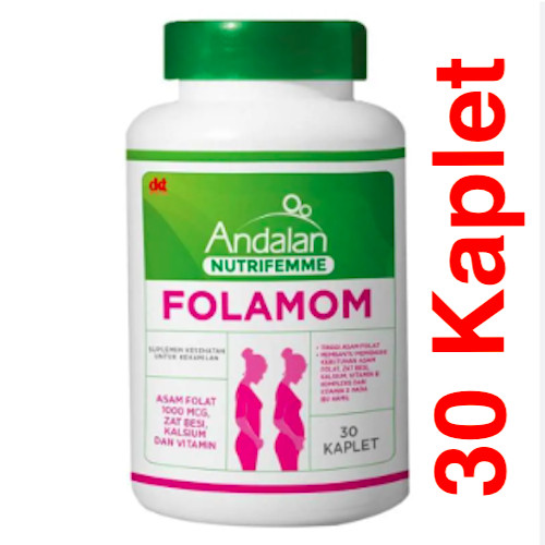 Jual Kemasan Baru FOLAMOM Andalan Nutrifemme 30 Kaplet Vitamin Lengkap ...