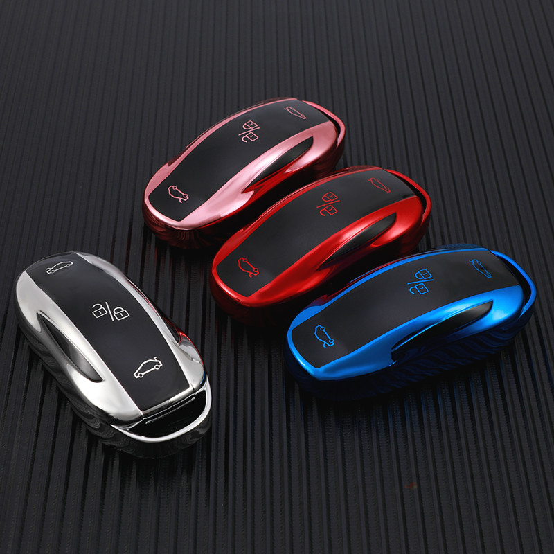 Jual TPU Car Smart Key Case Cover For Tesla Model 3 Model X Model S ...