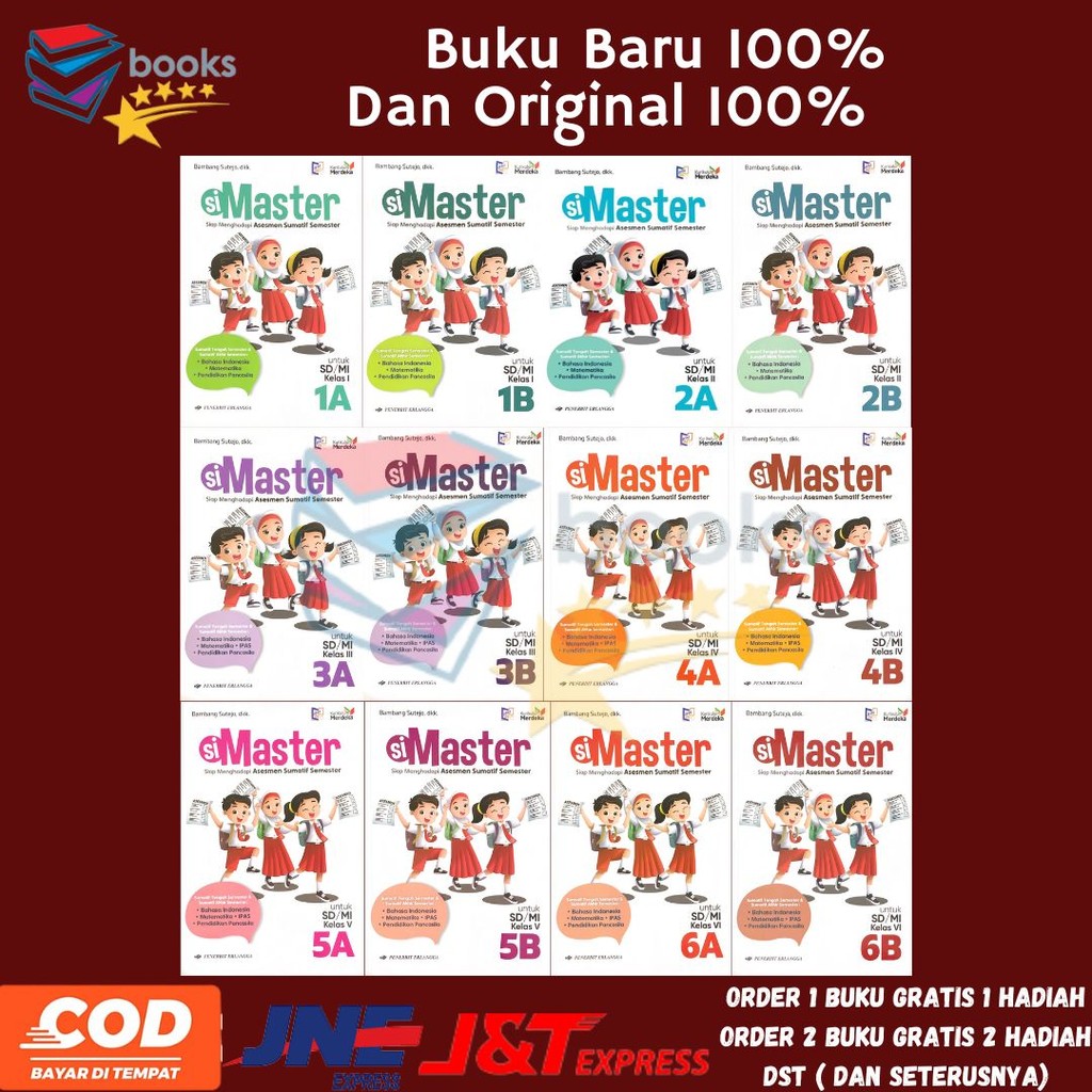 Jual Buku Si Master Kurikulum Merdeka Kelas 2A 2B SD/MI Penerbit ...