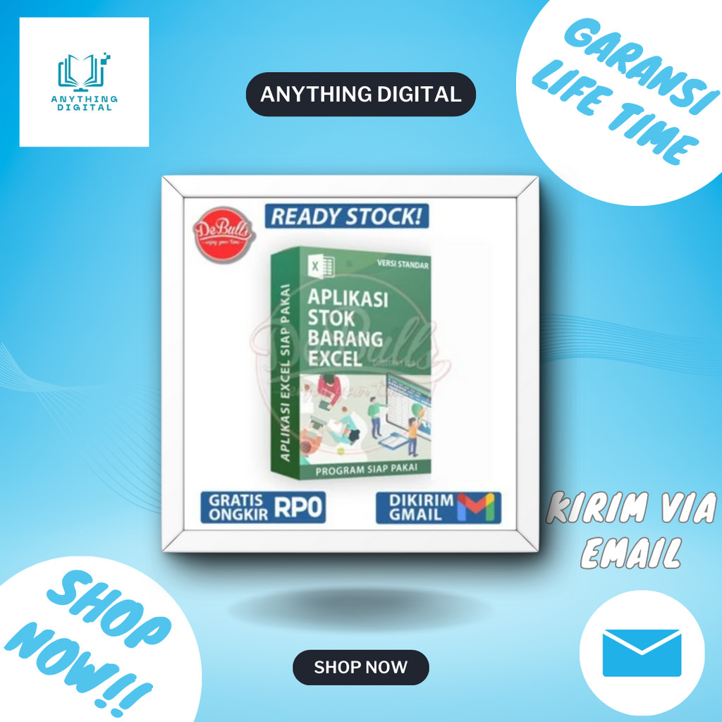 Jual TOOLS APLIKASI STOK BARANG EXCEL - Program Siap Pakai Pencatatan Stok Produk Stock Opname ...