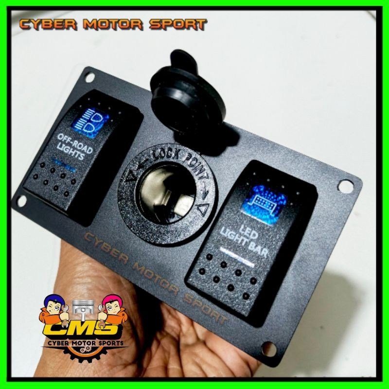 Jual Dashboard interior panel add on mobil universal . saklar panel DC ...