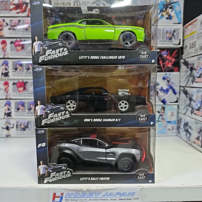 Jual 1/32 Jada Toys Fast Furious Dom Dodge Charger R/T Letty Dodge ...