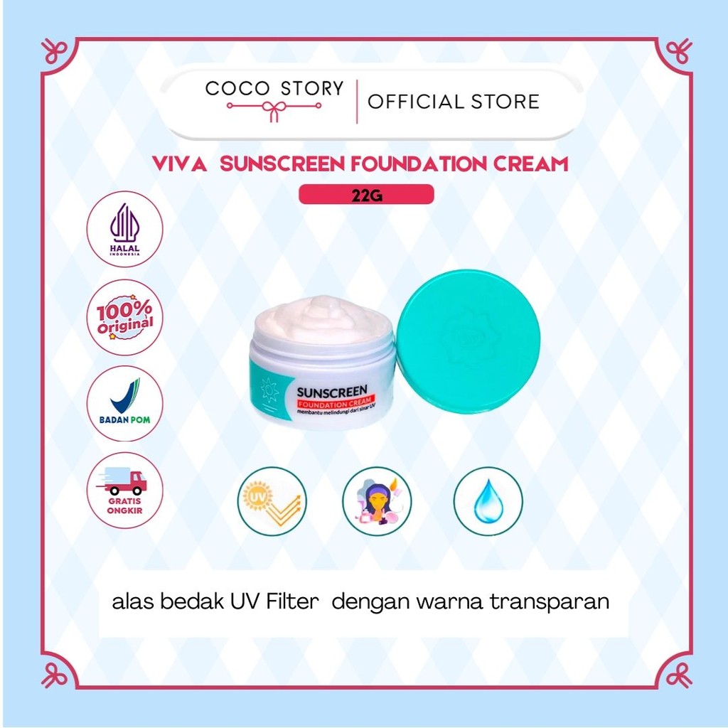 Jual VIVA SUNSCREEN FOUNDATION | Shopee Indonesia