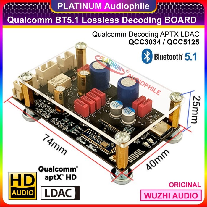 Jual Bluetooth Audio Decoding BT 5.1 Lossless Flac MP3 Receiver ...